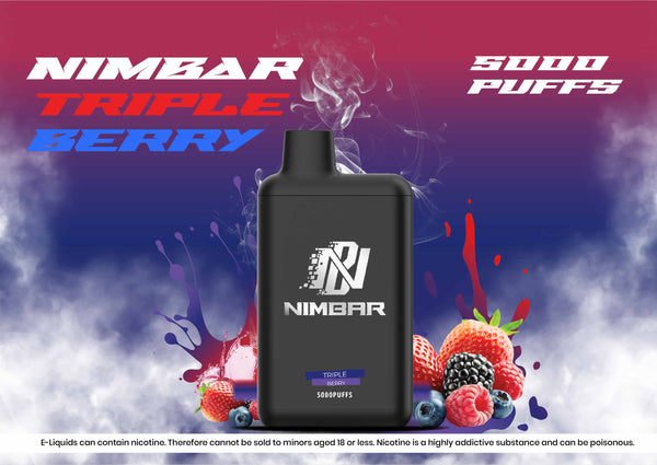 Nimbar 5000 Puffs Disposable Pod Device | 3.5% Nic Salt – The Vape Studio