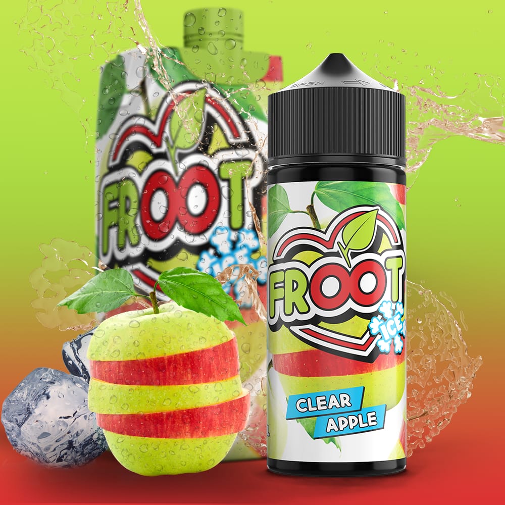 Froot - Clear Apple | ICE or NO ICE | 120ml – The Vape Studio